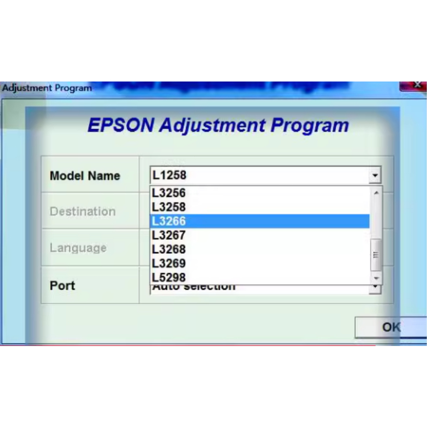 For Epson Waste Ink pad Resetter for L3250 L3110 L3116 L3150 L3250 ...