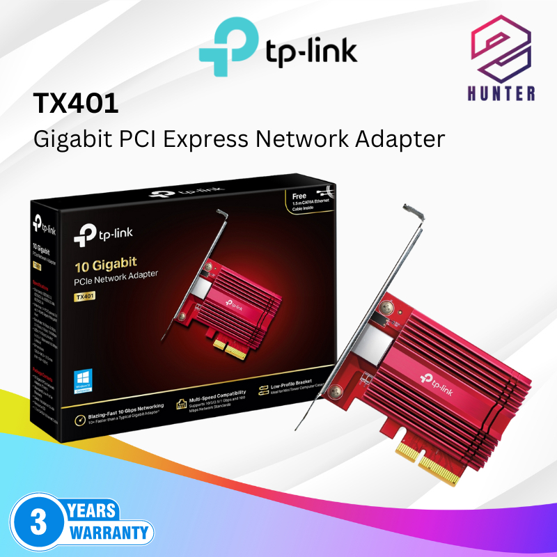 TP-LINK TX401 10 Gigabit PCI Express Network Adapter LAN Card(10G ...