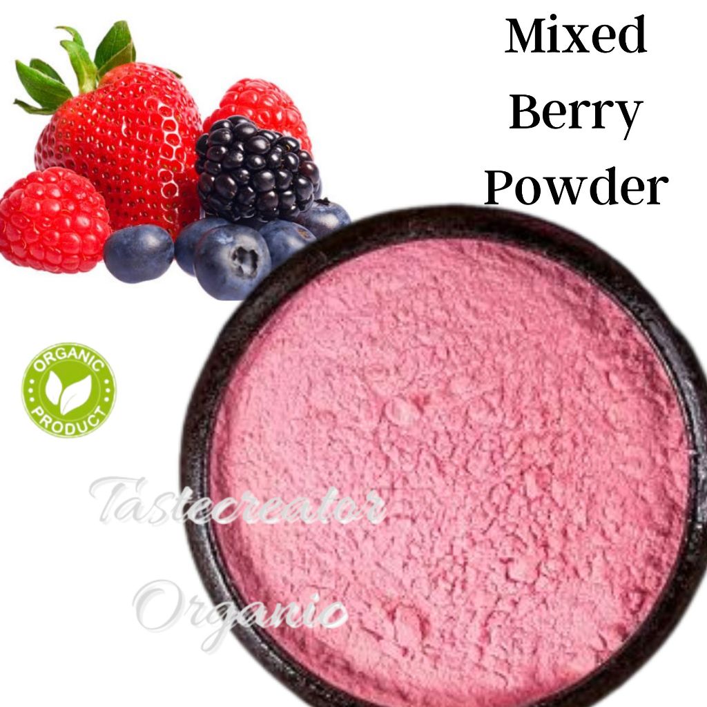 Mixed berry powder 30g - 250g Pure berries fruit powder blueberry ...