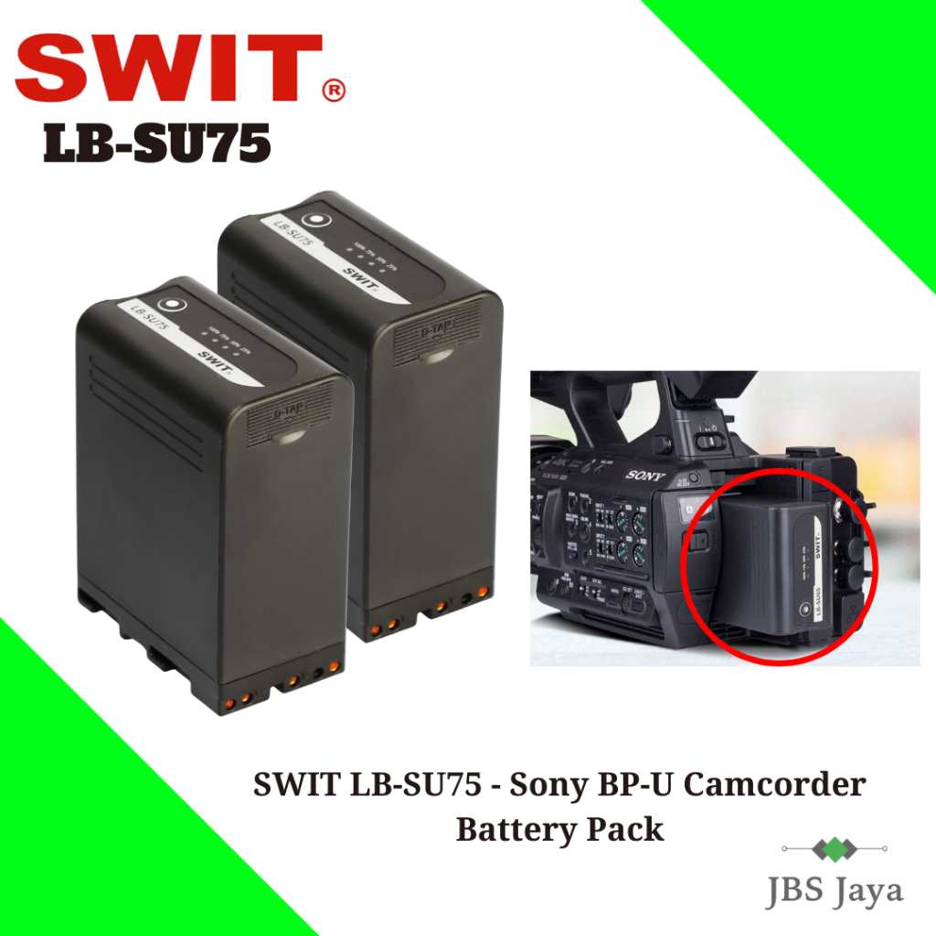 Swit LB-SU75 Sony BP-U Camcorder DV Battery Pack | Shopee Singapore