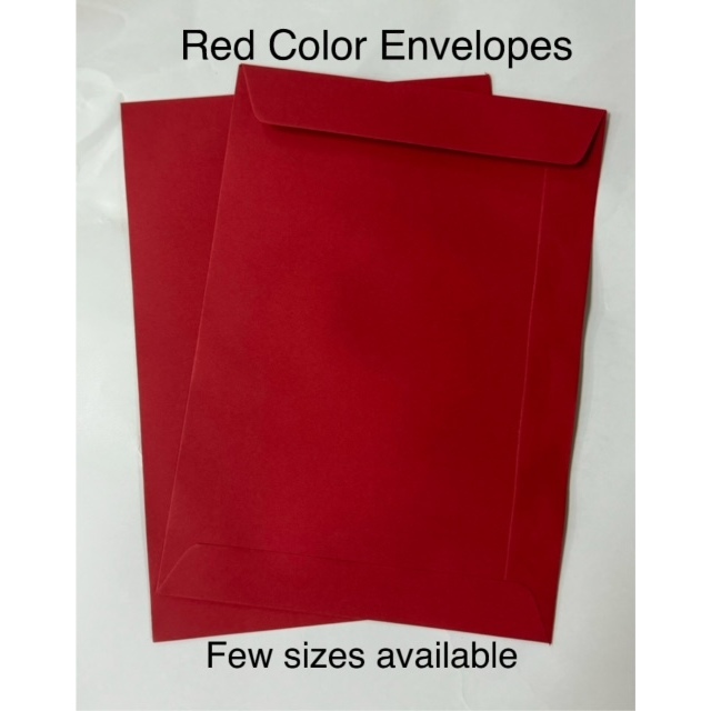 Envelope Red Color for Invitation/ Sampul Kad Jemputan Merah / A5 / 4.5 ...
