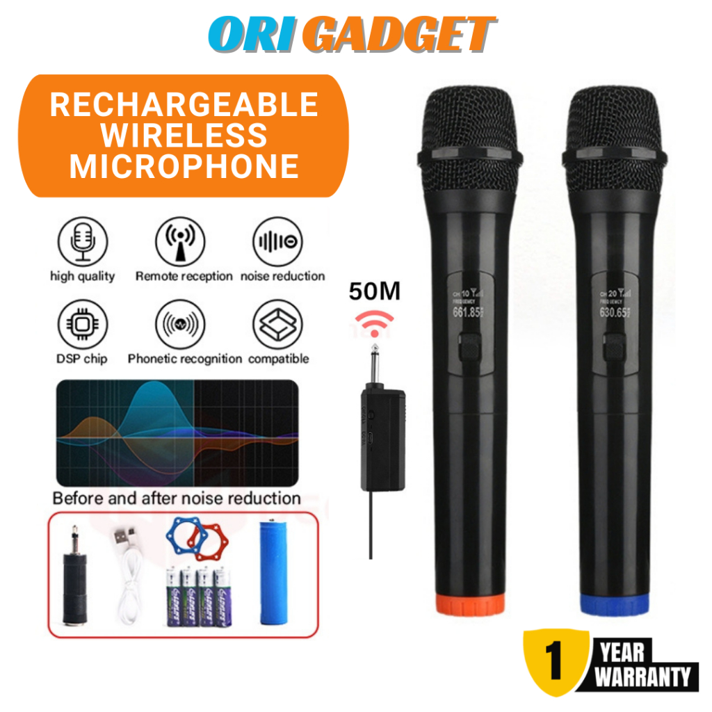 Professional UHF Wireless Microphone Wireless Karaoke Microphone ...