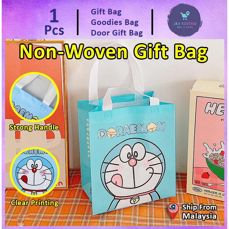 Doraemon Non Woven Fabric Bag Snacks Small Bag Cartoon Bag Packaging ...