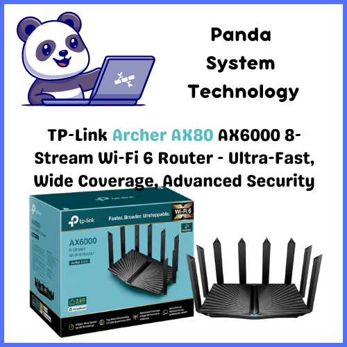 TP-Link Archer AX80 AX6000 8-Stream Wi-Fi 6 Router - High-Performance ...