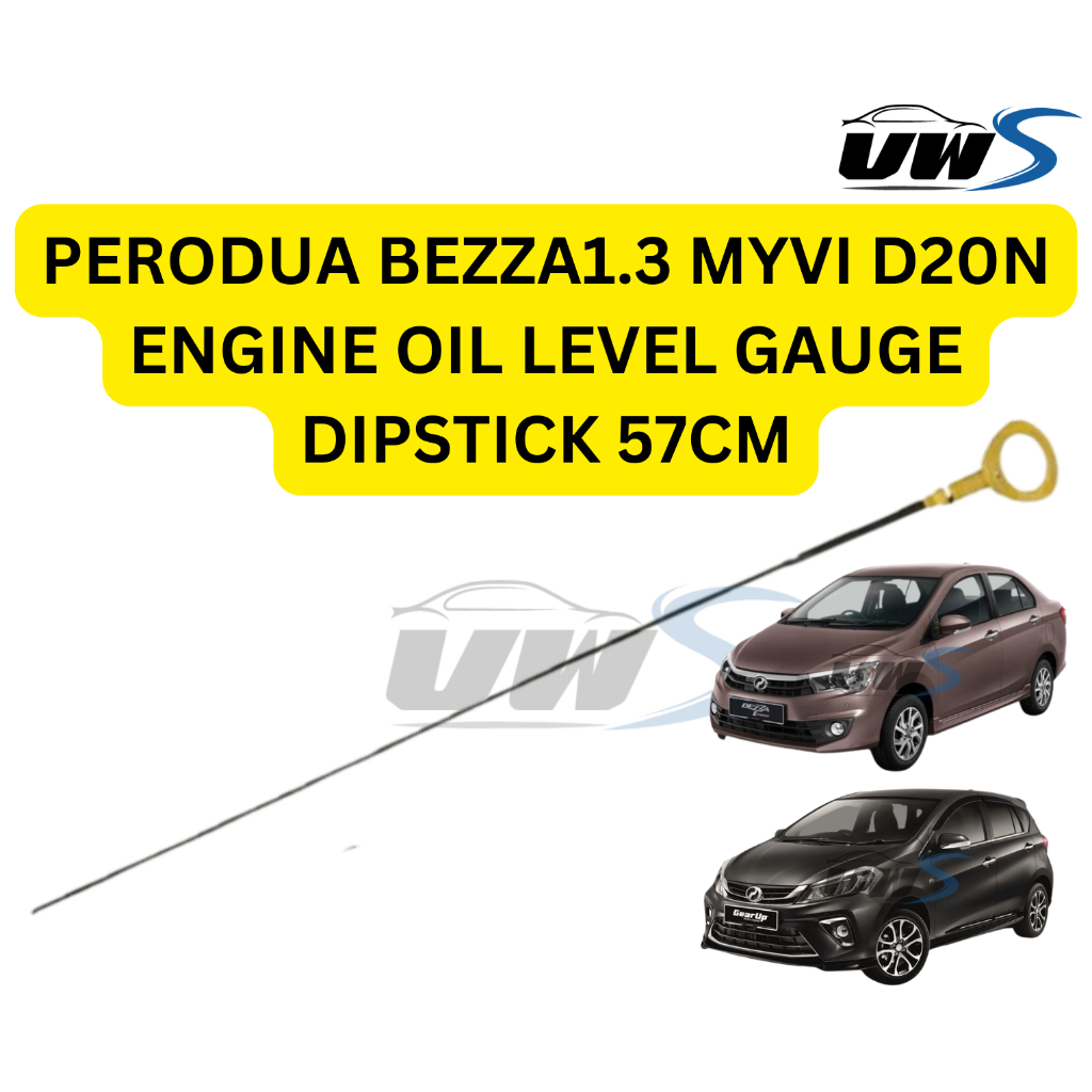 PERODUA BEZZA1.3 MYVI D20N ENGINE OIL LEVEL GAUGE DIPSTICK 57CM ...