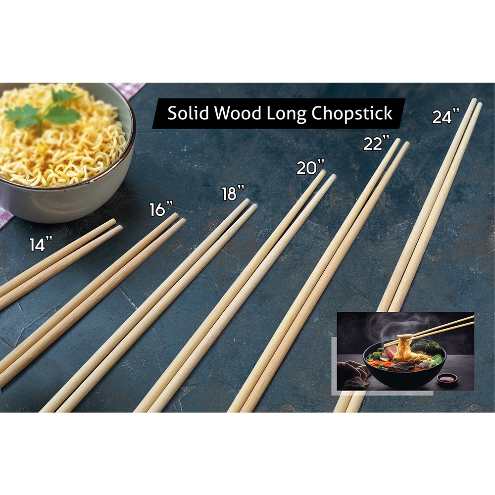 Extra Long Wooden Chopsticks 14"/16"/18"/20"/22"/24" For Hot Pot Frying ...