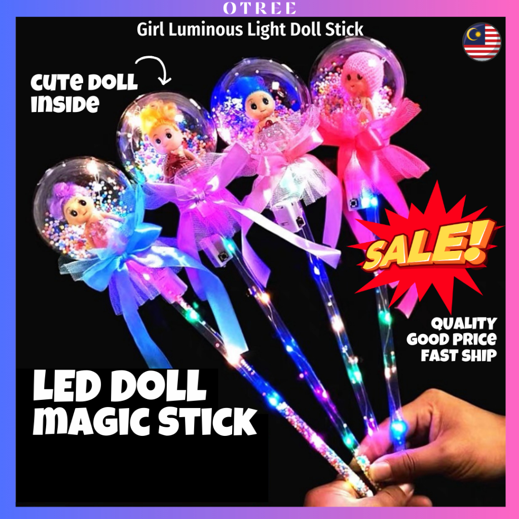 Harga Kilang Colourful LED Girl Baby Doll Light Stick/Lampu Hadiah Hari ...