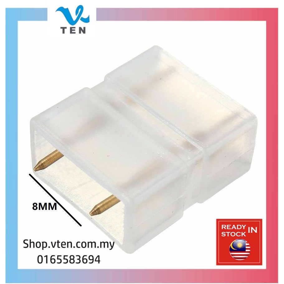 AC240V LED Strip Light 2 Pin 8mm Middle Connector For LED Strip Light ...