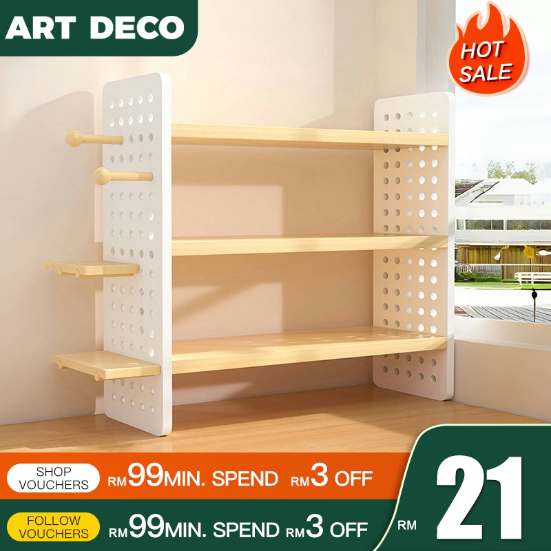 Deskt Organizer Multi-layer Book Rack Desktop Rack Rak Meja Storage ...