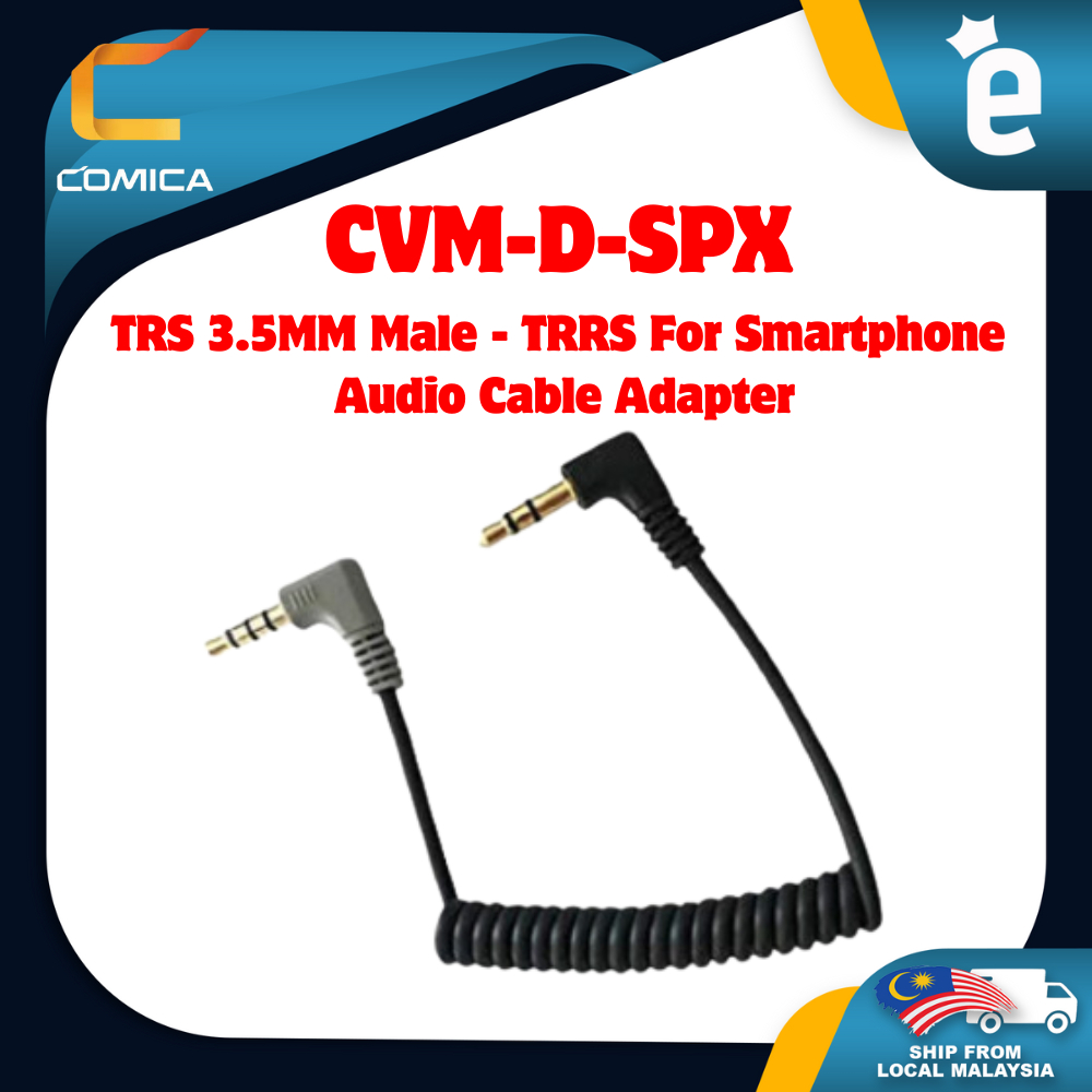 Comica CVM-D-SPX Audio Cable Adapter (TRS 3.5mm Male--TRRS For ...