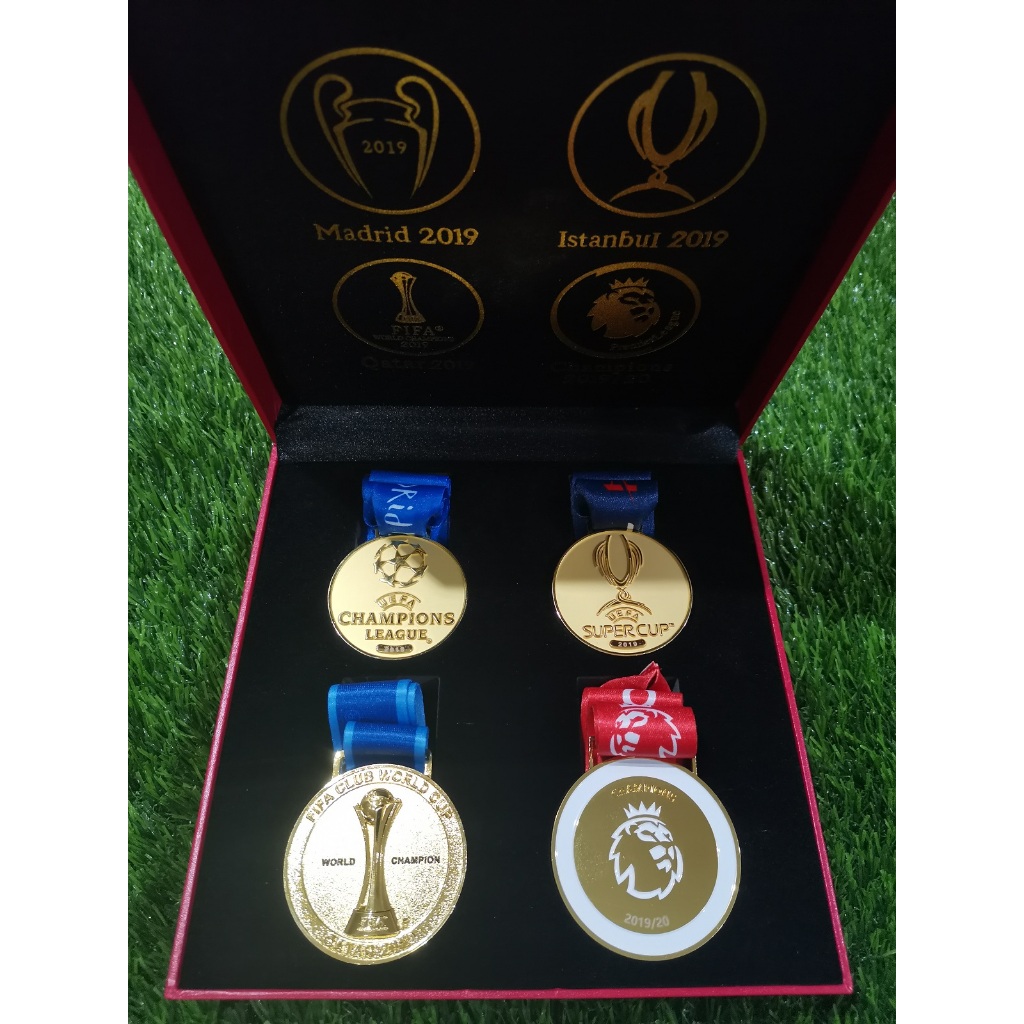 4in1 Liverpool Medal Set Box Sport Football Soccer Champions League ...
