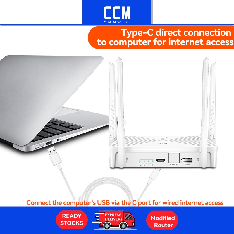 CCM R610 4G LTE WiFi Router 300Mbps Portable Modem Supports for All ...