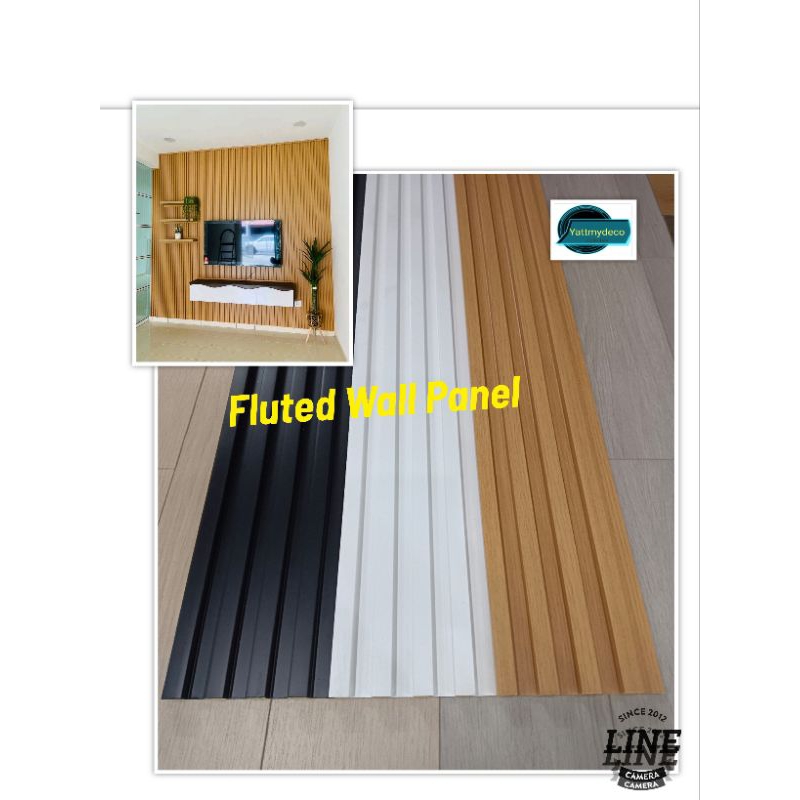 PVC Fluted Wall Panel - 6 pcs per box (3000mm /pc ) 8 beauty colours ...