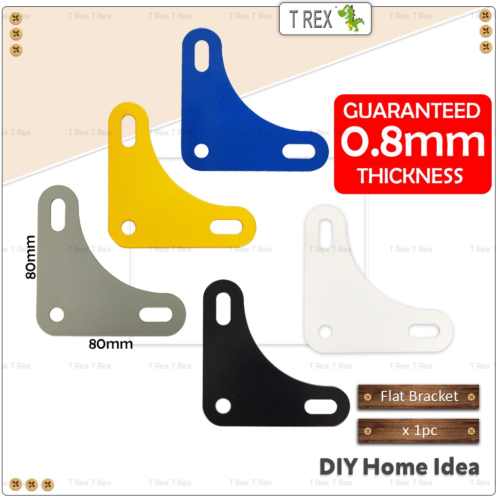 T Rex DIY Corner Connector Plate / Corner Plate Rak Besi / Corner Plate ...