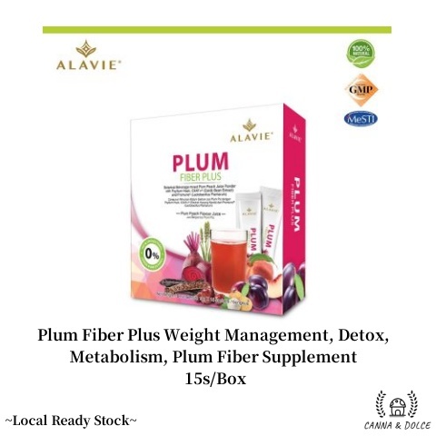 ALAVIE Plum Fiber Plus Supplement Weight Management Detox Metabolism ...