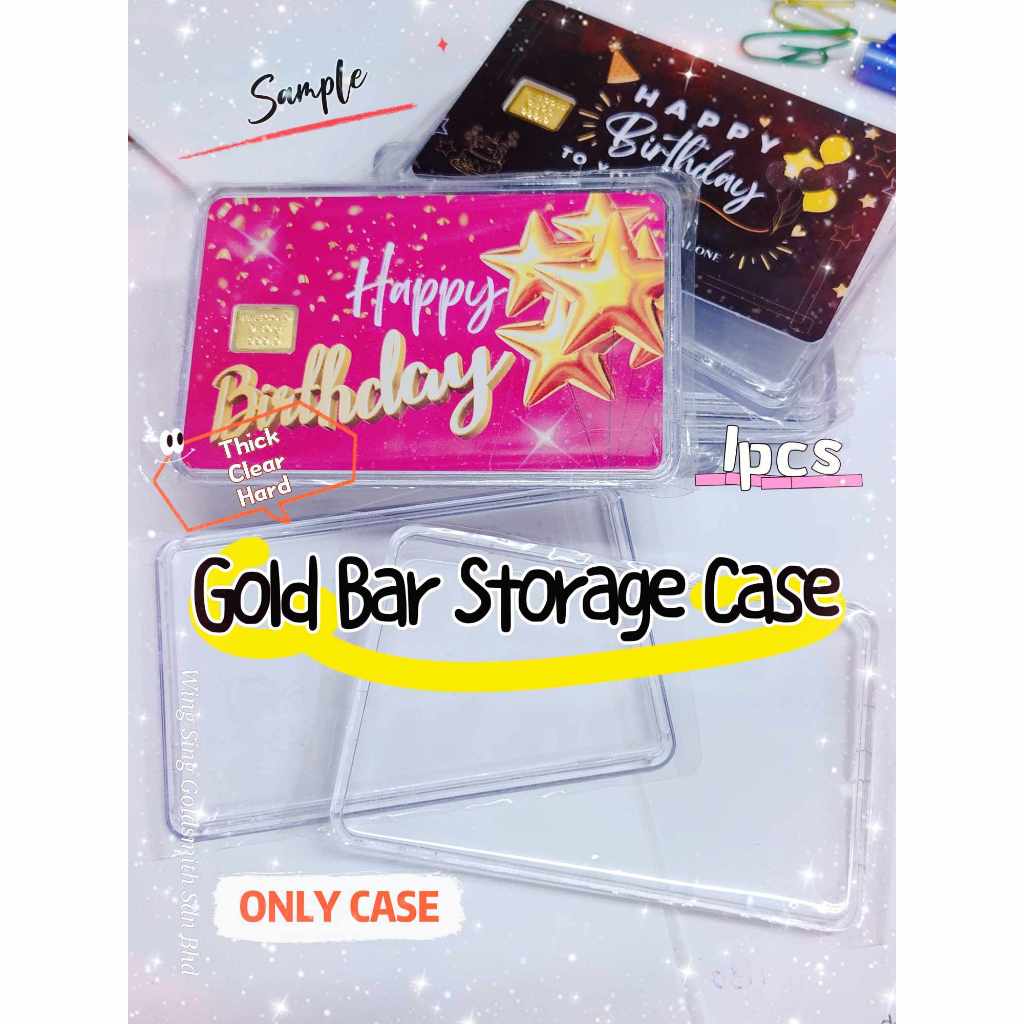 Gold Case Gold Bar Storage Clear Case Holder (ONLY CASE) Storage ...