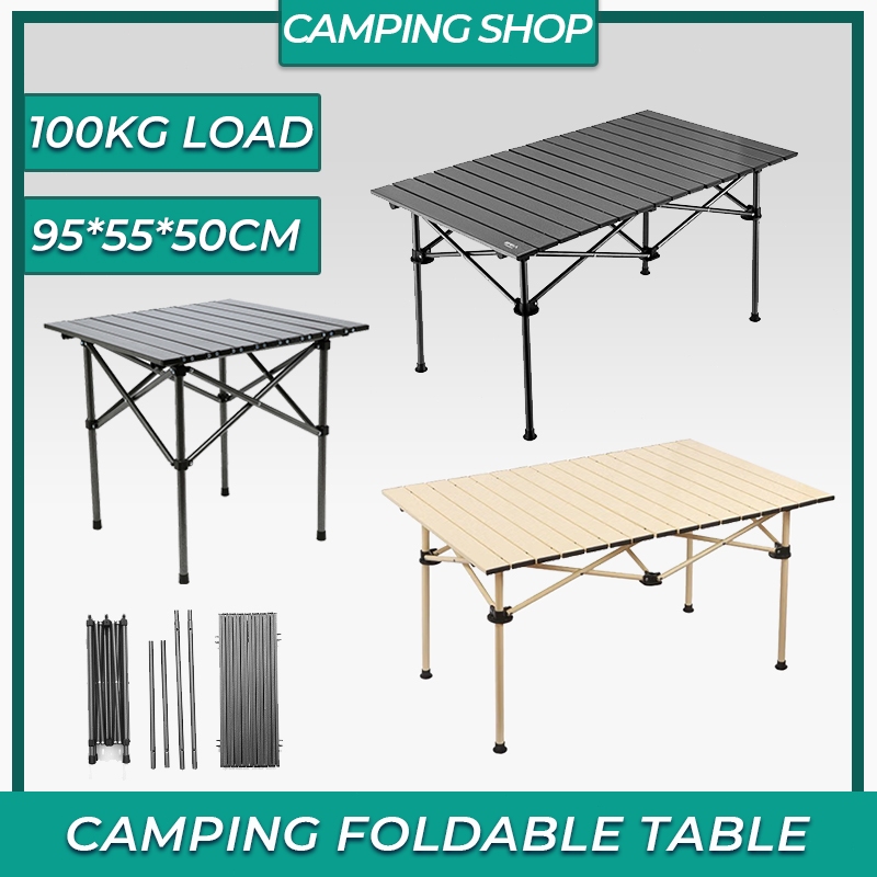 Portable Folding Meja Foldable Camping Table Outdoor garden Picnic ...