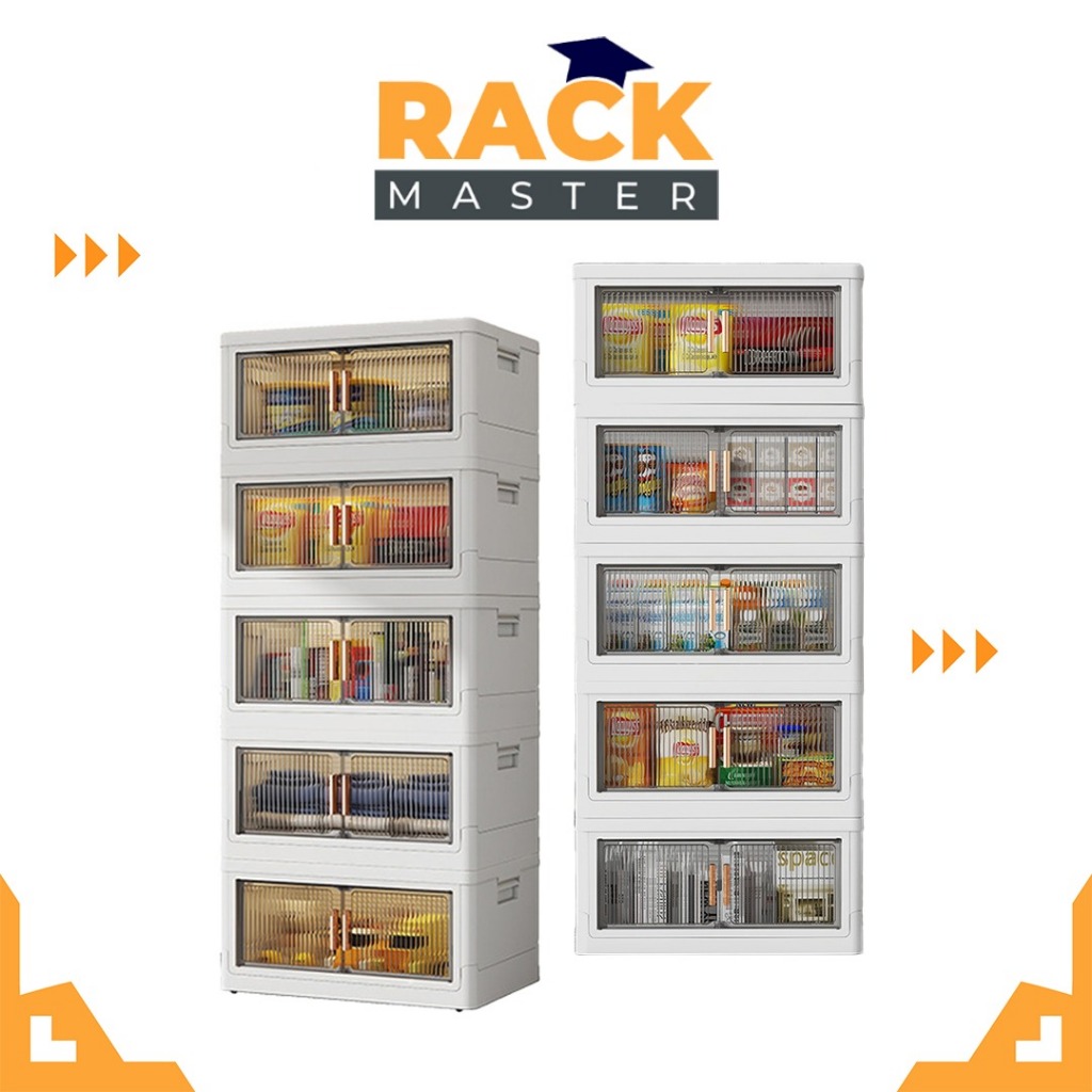 RACK MASTER 2 Transparent Doors Opened Type Modern Classic Space Saving ...