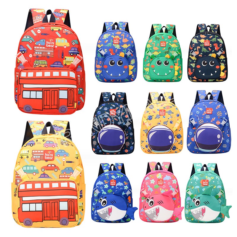 36cm Kids Backpack Pre school Shark Dino kindergarten school bag Beg ...