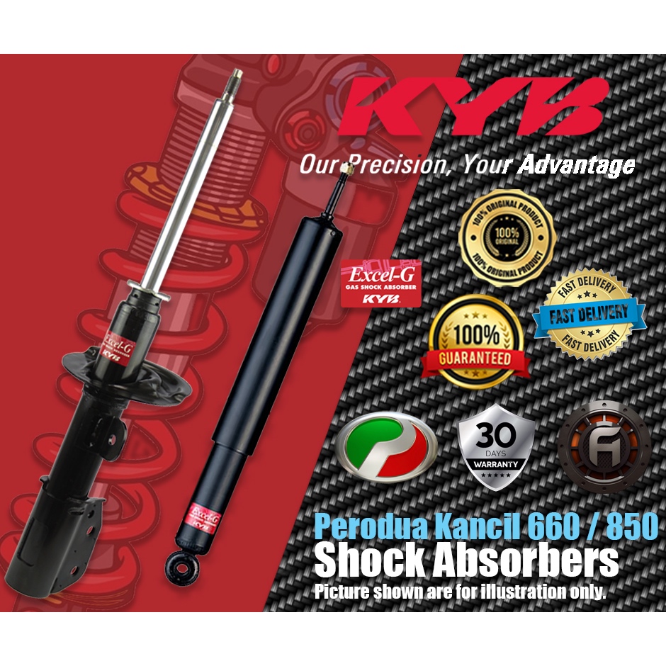PERODUA KANCIL | FRONT / REAR SHOCK ABSORBERS | (KYB / EXCEL-G) | 1 MONTH WARRANTY | Shopee ...