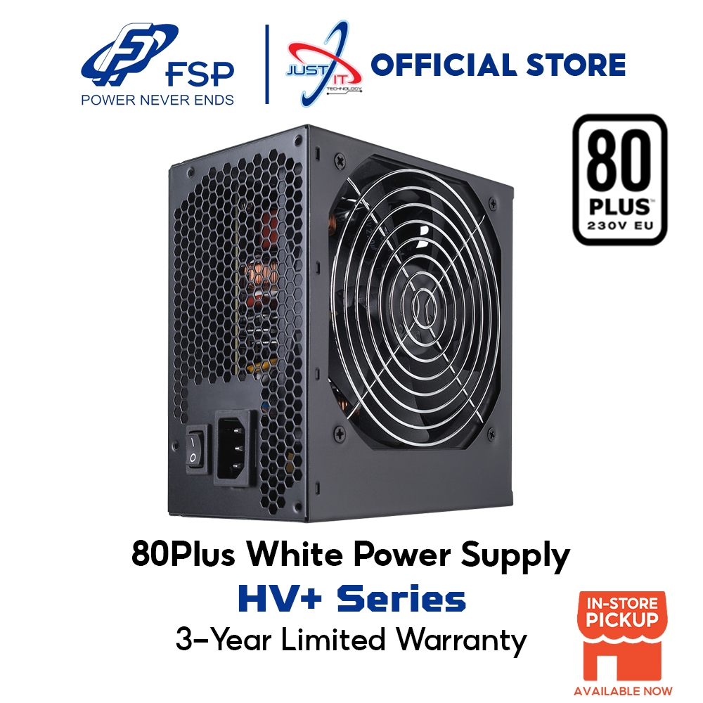 FSP HV+ 500W / 600W / 700W 80 PLUS WHITE POWER SUPPLY PSU | Shopee ...