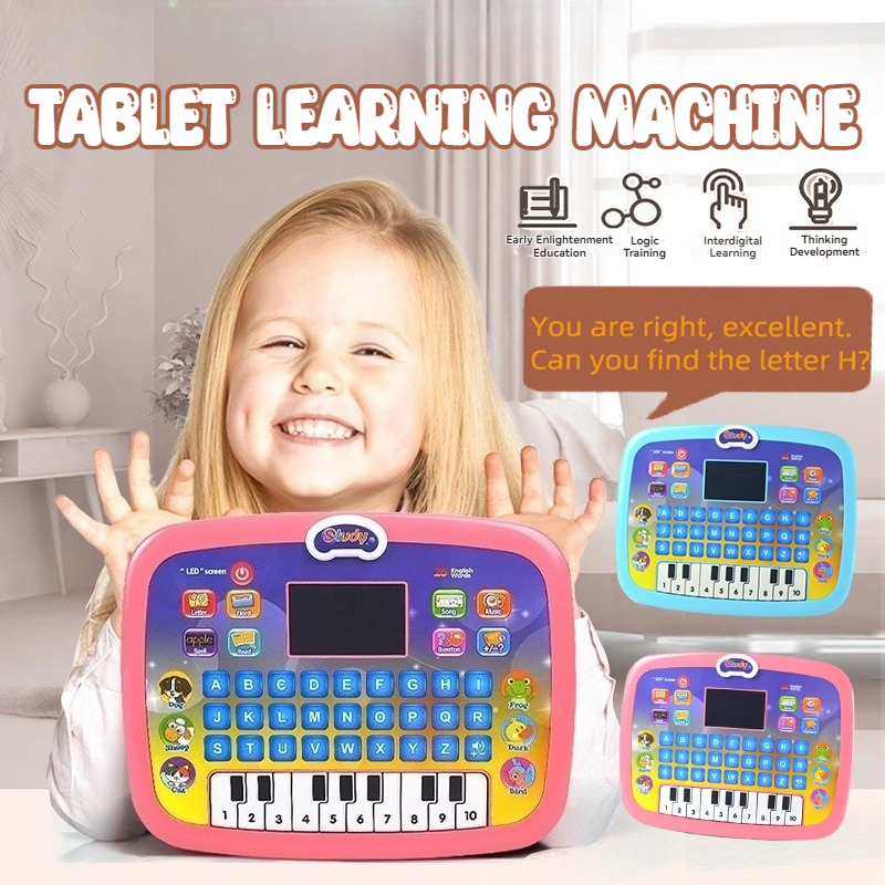 Education Toys Learning Laptop Machine Tablet with LED Screen Alphabet ...