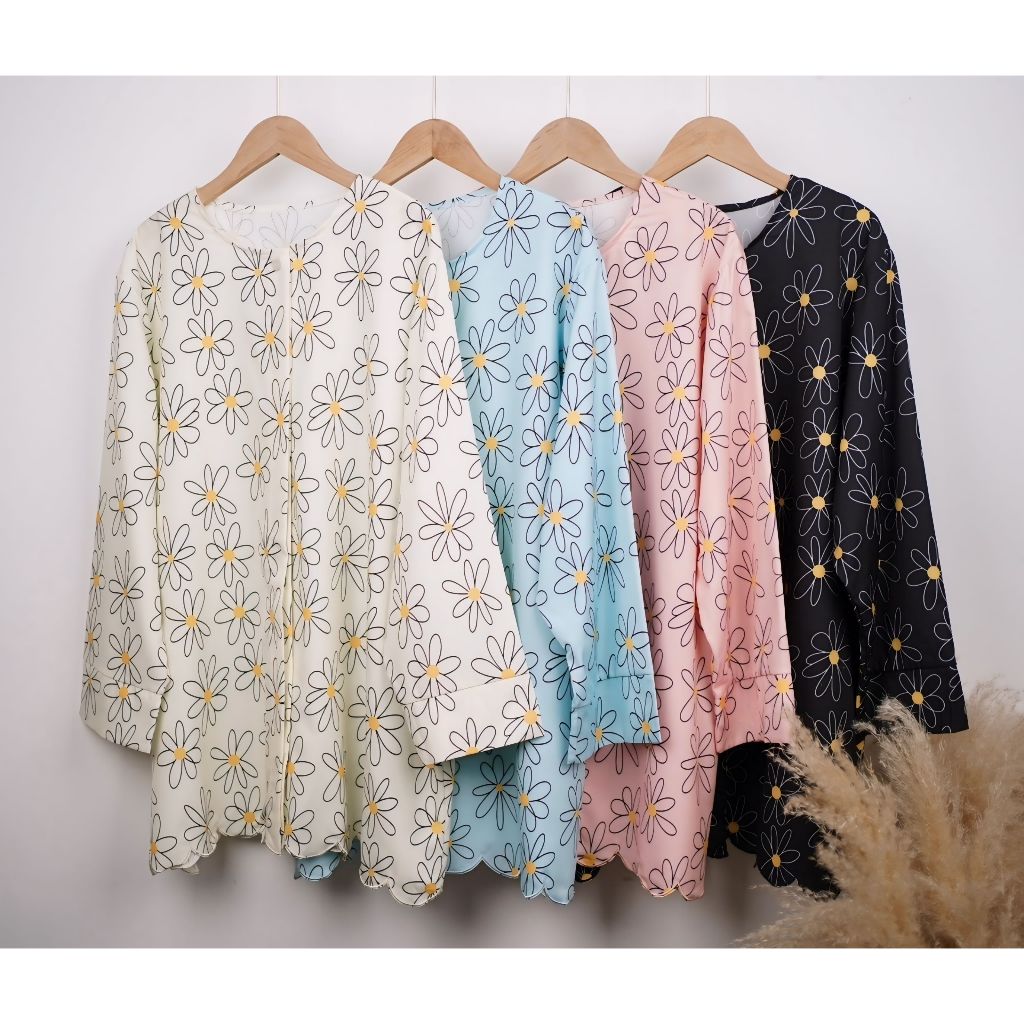 OVERRSIZE XL(42/44)-5XL(58/60) Plus Size Deren Floral Woman Muslimah ...