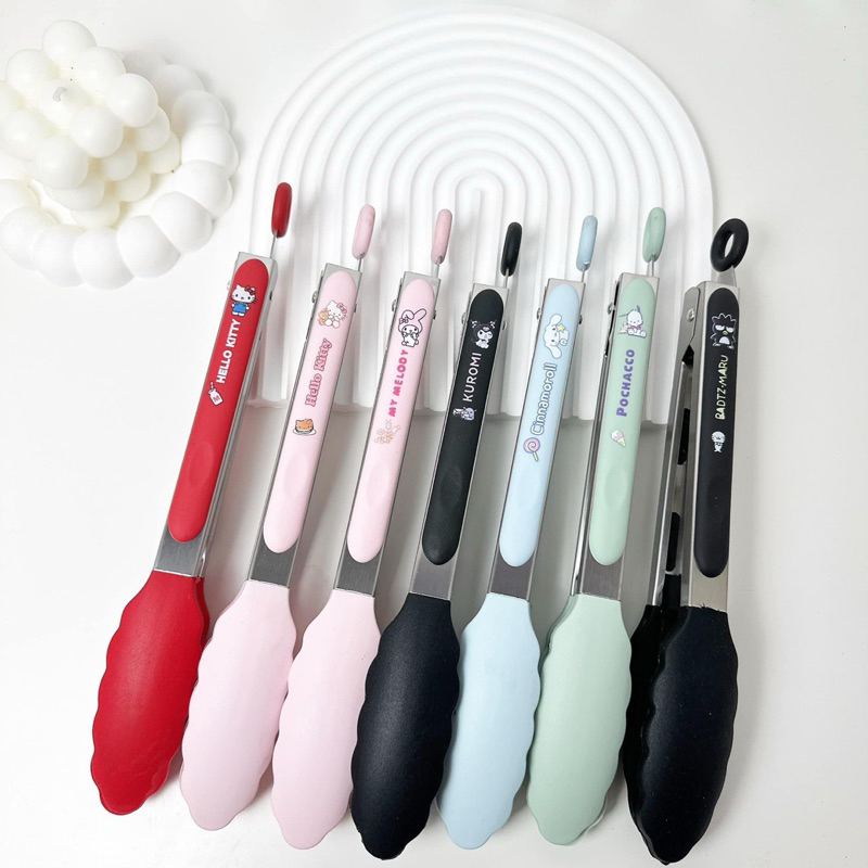 Hello Kitty My Melody Food Tong Kuromi Cinnamoroll Pochacco Stainless ...