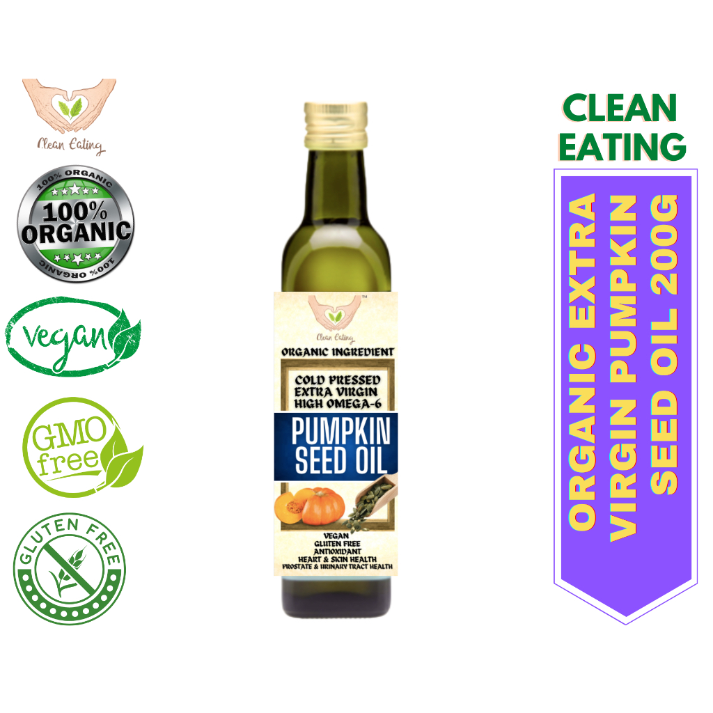 Clean Eating Organic Pumpkin Seed Oil (Extra Virgin Unrefined Cold ...