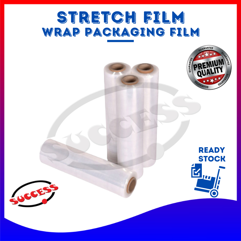 SUCCESS 500mm x 1.9Kg Transparent Stretch Film Clear Wrapping Film ...