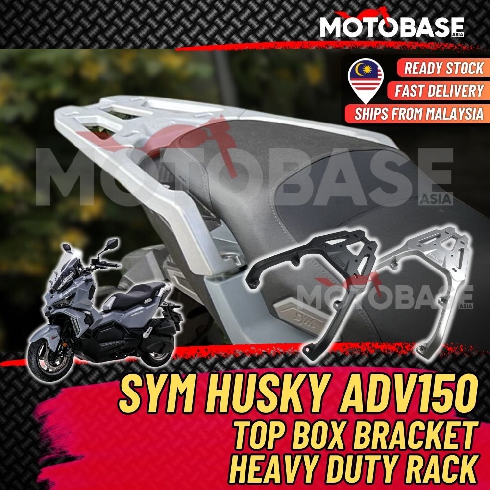 SYM Husky ADV150 Top Box Rack Heavy Duty Bracket Monorack ADX ADV 150 ...