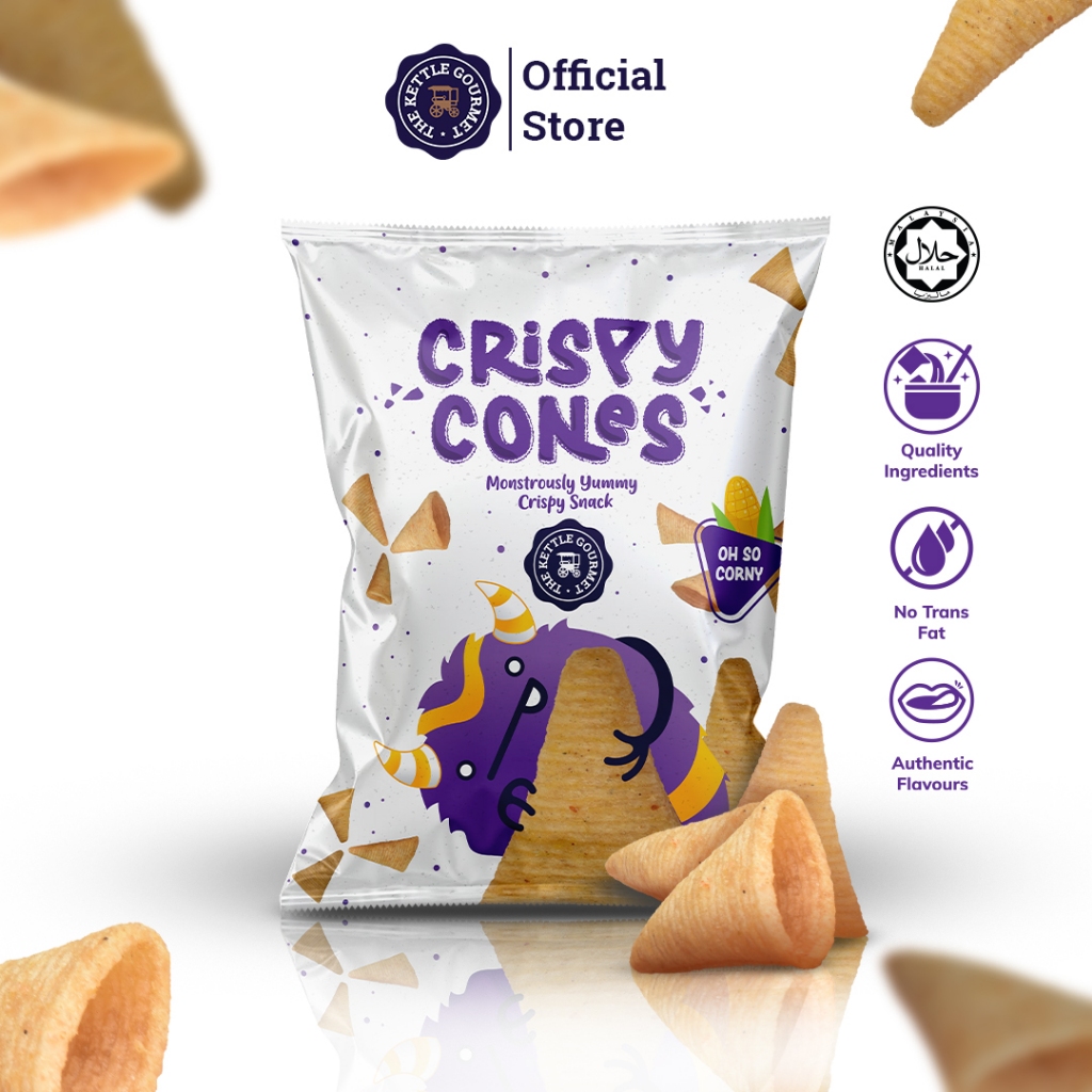 The Kettle Gourmet Crispy Cones Oh So Corny (50g) | Shopee Singapore