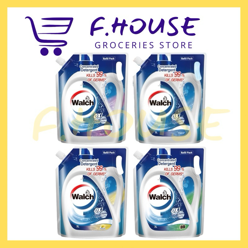 Walch Antibacterial Laundry Detergent Refill (3L) | Shopee Singapore