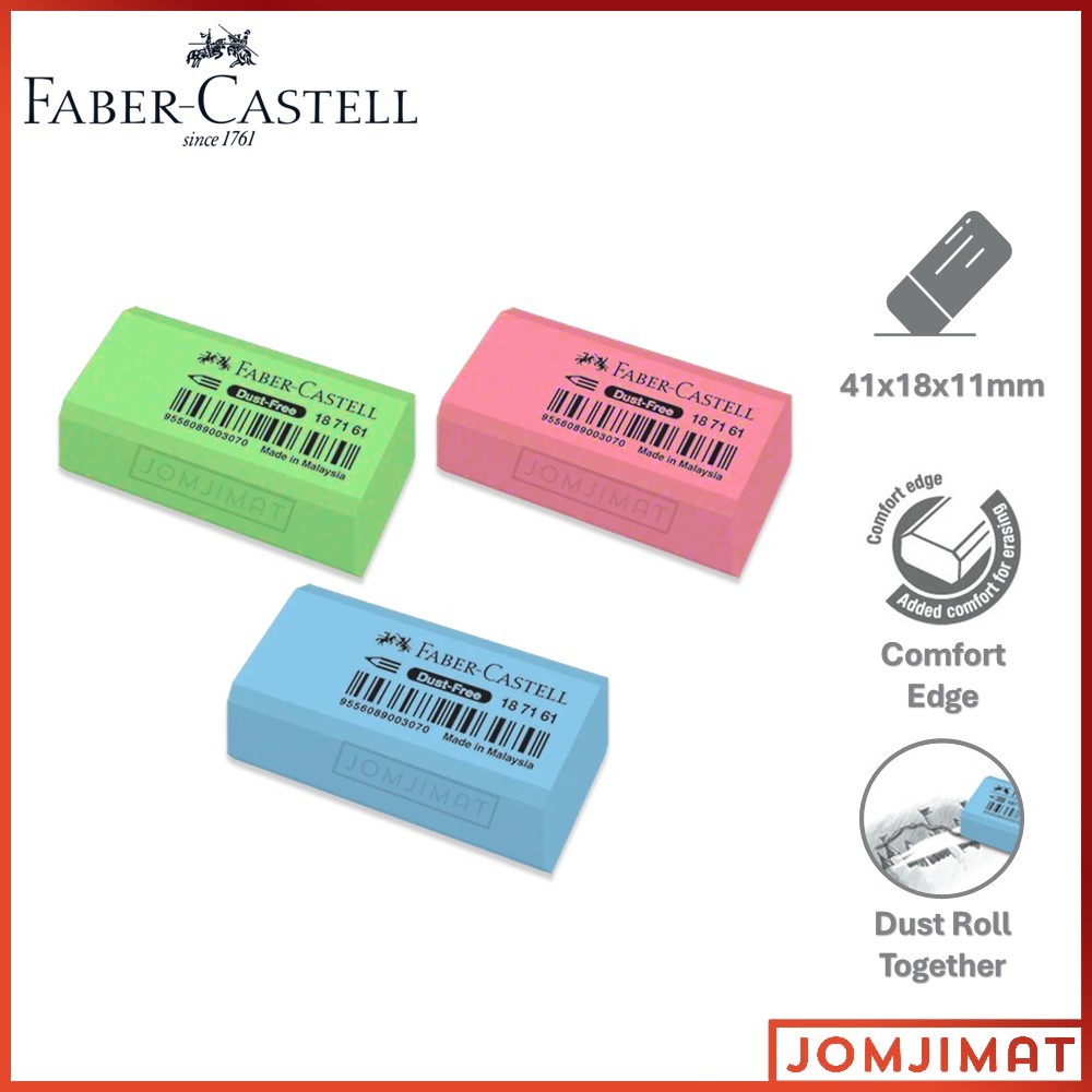 Faber Castell Dust Free Color Eraser Imprint 187161 (187161-30)/Faber ...