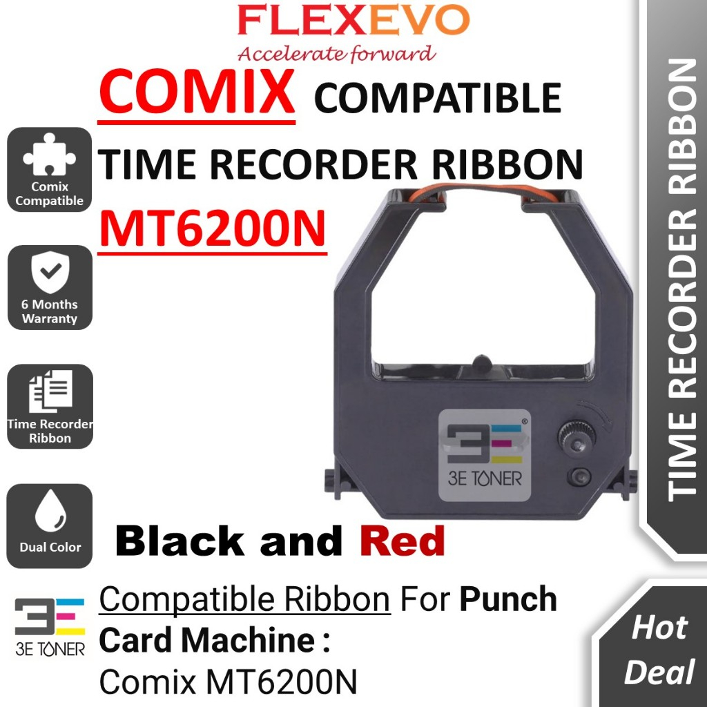 COMIX MT6200N MT 6200N 6200 6200N Compatible Punch Card Machine Time ...