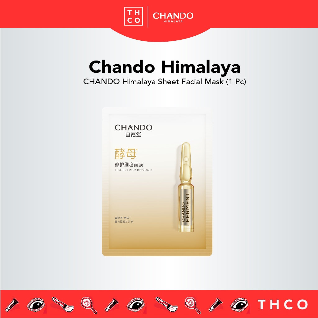 Chando Himalaya Sheet Facial Mask (1 Pc) Natural Hall First Generation ...