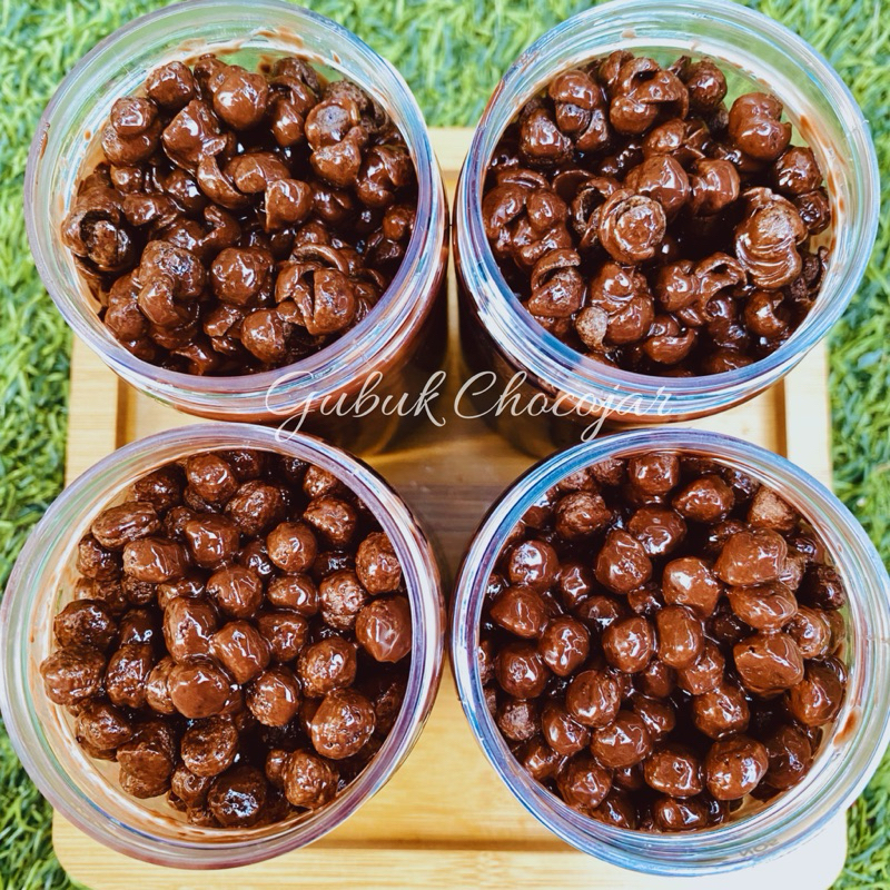 Chocojar Chocolate Leleh Balang 500ml Koko Ball Mini Crunch | Shopee ...