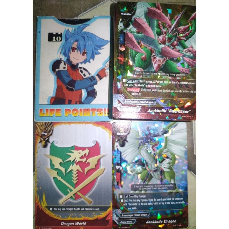 Buddyfight English Jackknife Dragon Deck (upgrade version)52 pcs with ...
