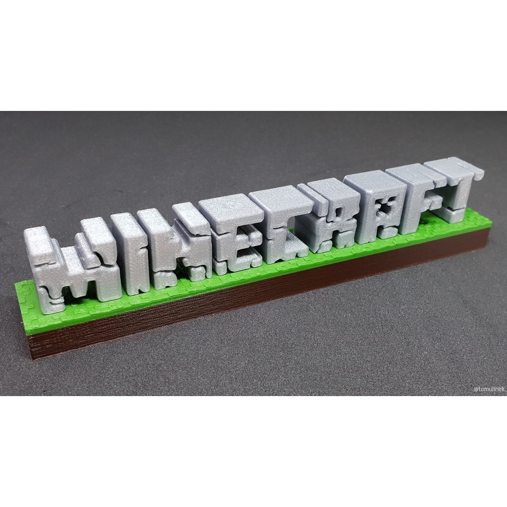 MINECRAFT 3D LOGO (Minicraft 3D Logo) | Shopee Singapore