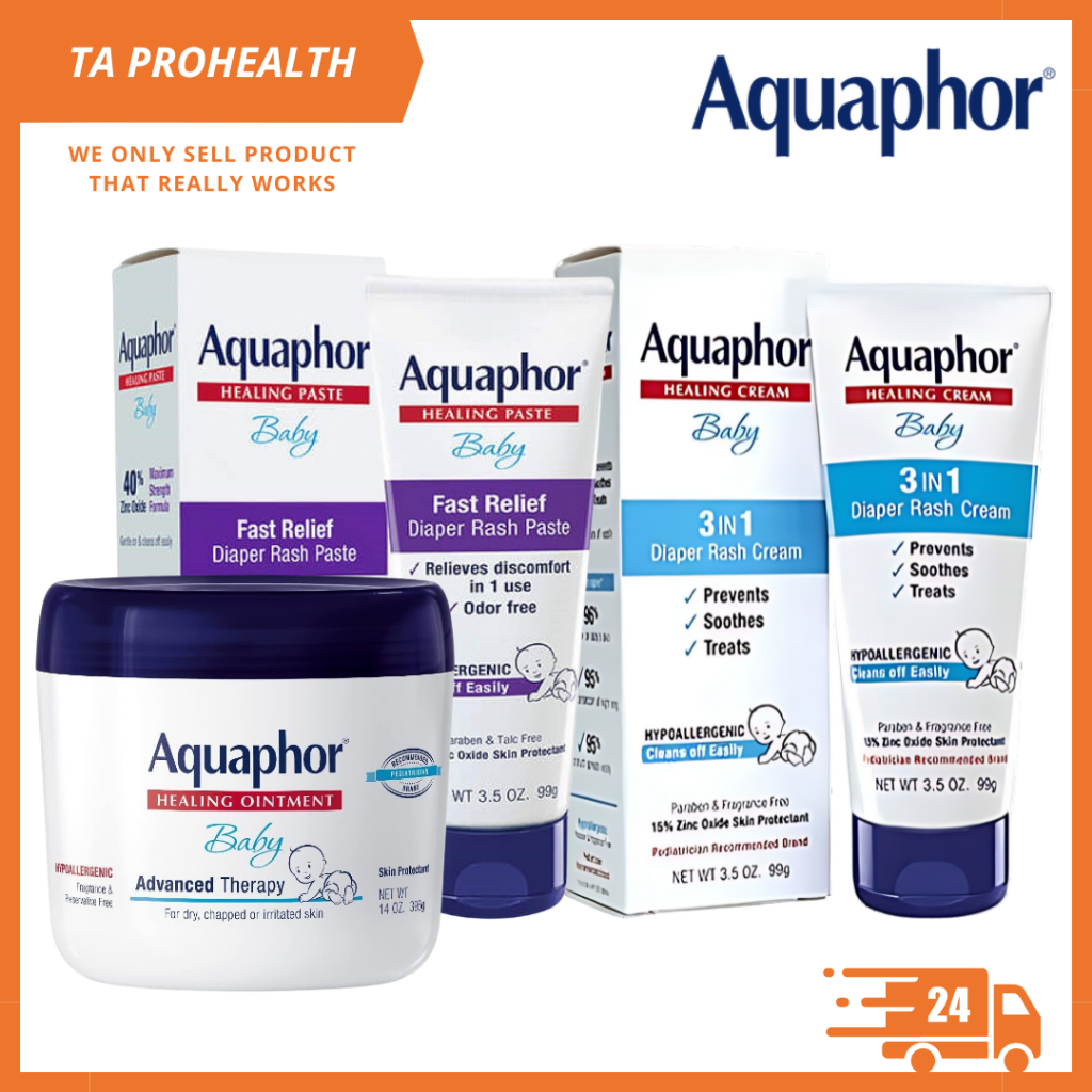 Aquaphor Baby Fast Relief Diaper Rash Paste / Aquaphor 3 In 1 Diaper ...