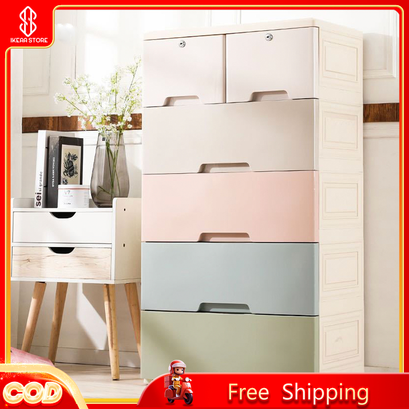 IKEA Plastic Almari Baju Clothes Drawer Storage Cabinet Cabinet Drawer ...