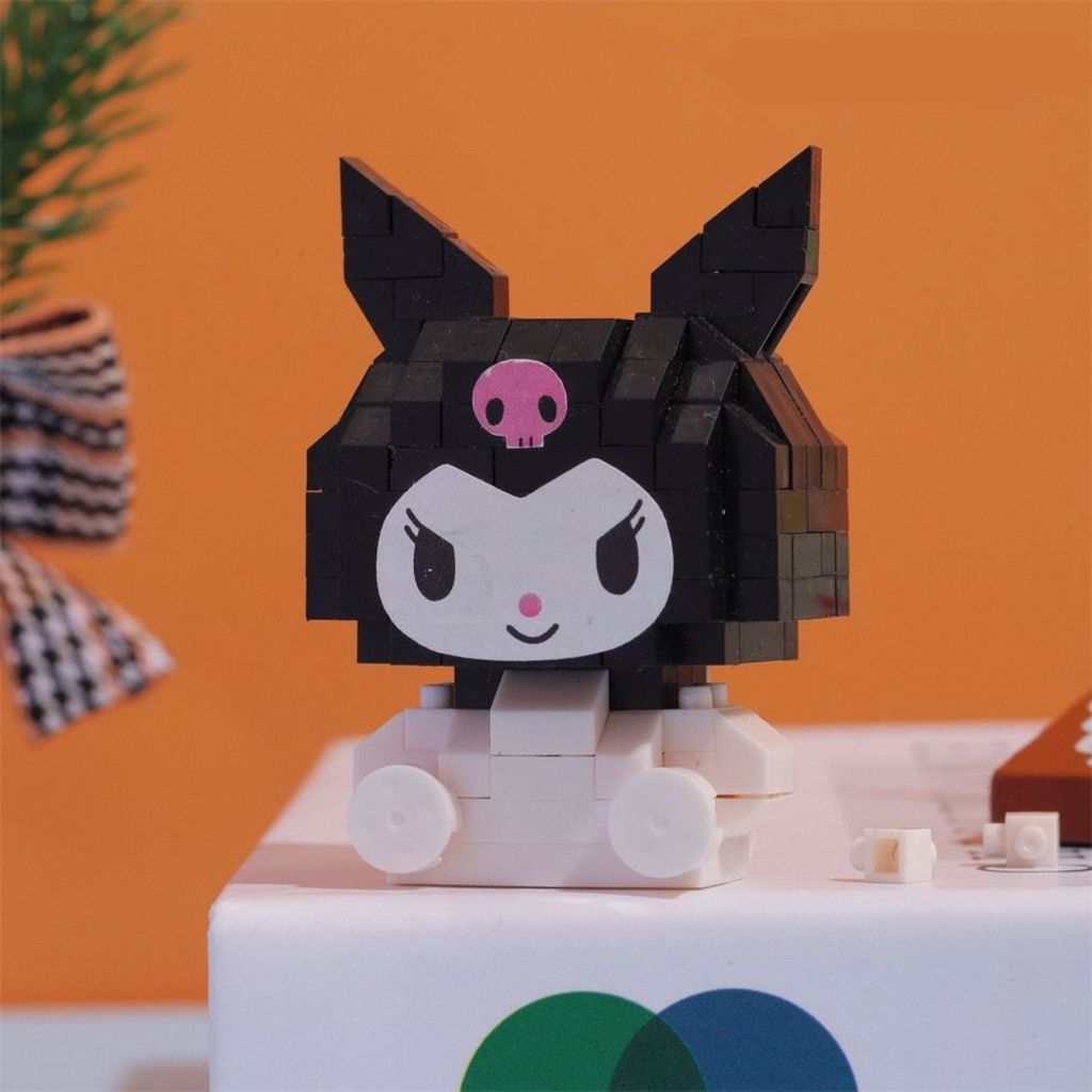 Sanrio Lego Brick Cute Cartoon Building Blocks Disney Kuromi Star Dailu ...