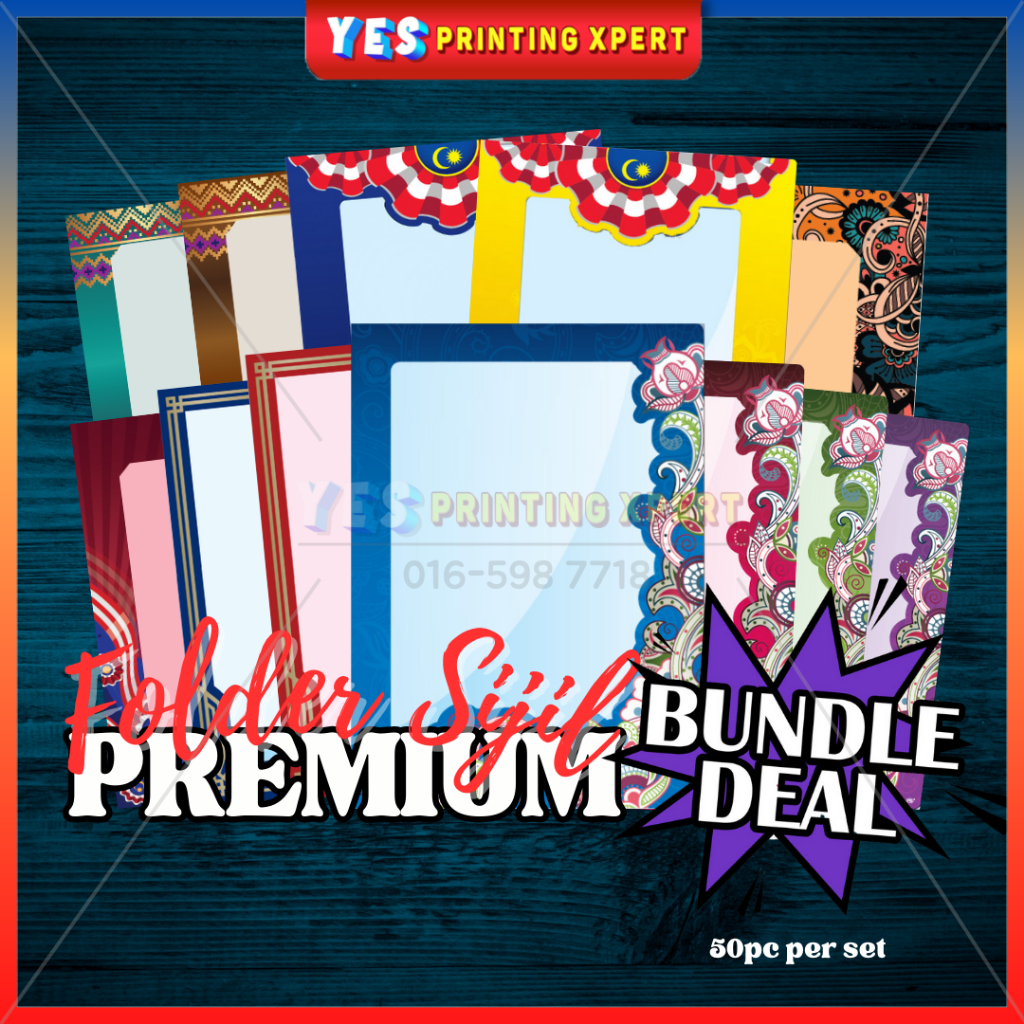 [BORONG/BUNDLE] PREMIUM CERTIFICATE FOLDER/HOLDER A4 WITH PVC WINDOW ...