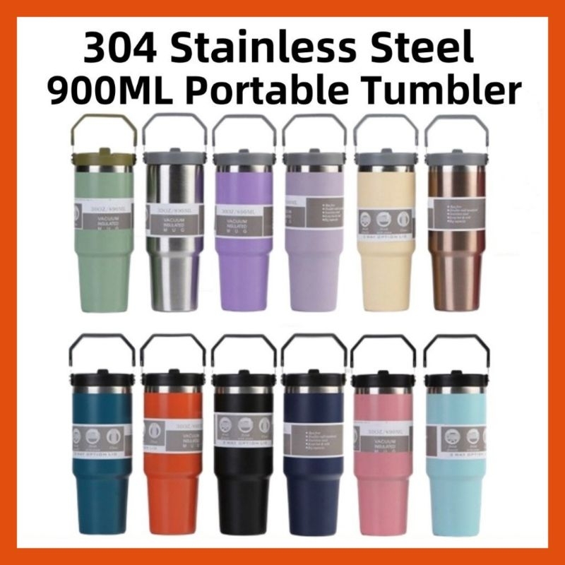 Botol Air Bekas Flusk Stainless Steel Handheld Thermos Insulated Vacuum ...