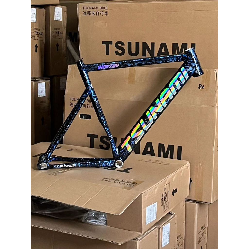 TSUNAMI -SNM100-COLOSSI Fixed Gear Bicycle Frameset 49cm 52cm 55cm 58cm ...