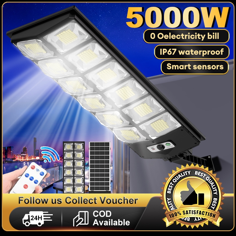 10000W Lampu Solar Light Led Solar Taman Street Light Outdoor Lighting ...