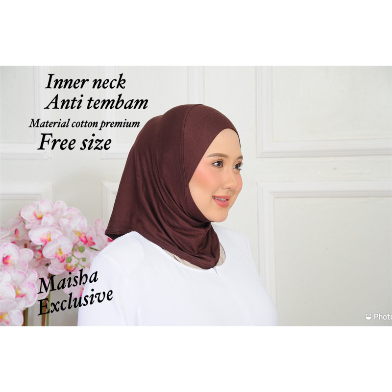 INNER NECK ANTI TEMBAM DAGU DAN BIASA | EASY TO WEAR | SOFT DAN ...