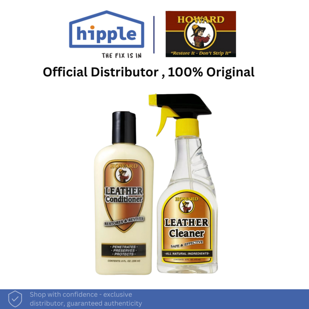 Howard Leather Care - Cleaner 473ml & Conditioner 236ml | Shopee Singapore