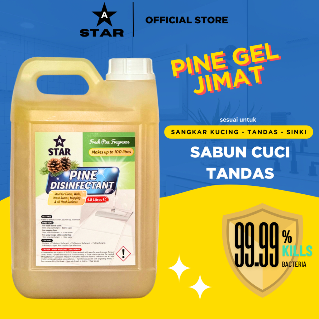 Pine Gel Disinfectant 5 Liter / 10 Liter / Toilet Cleaner Pine / Sabun ...