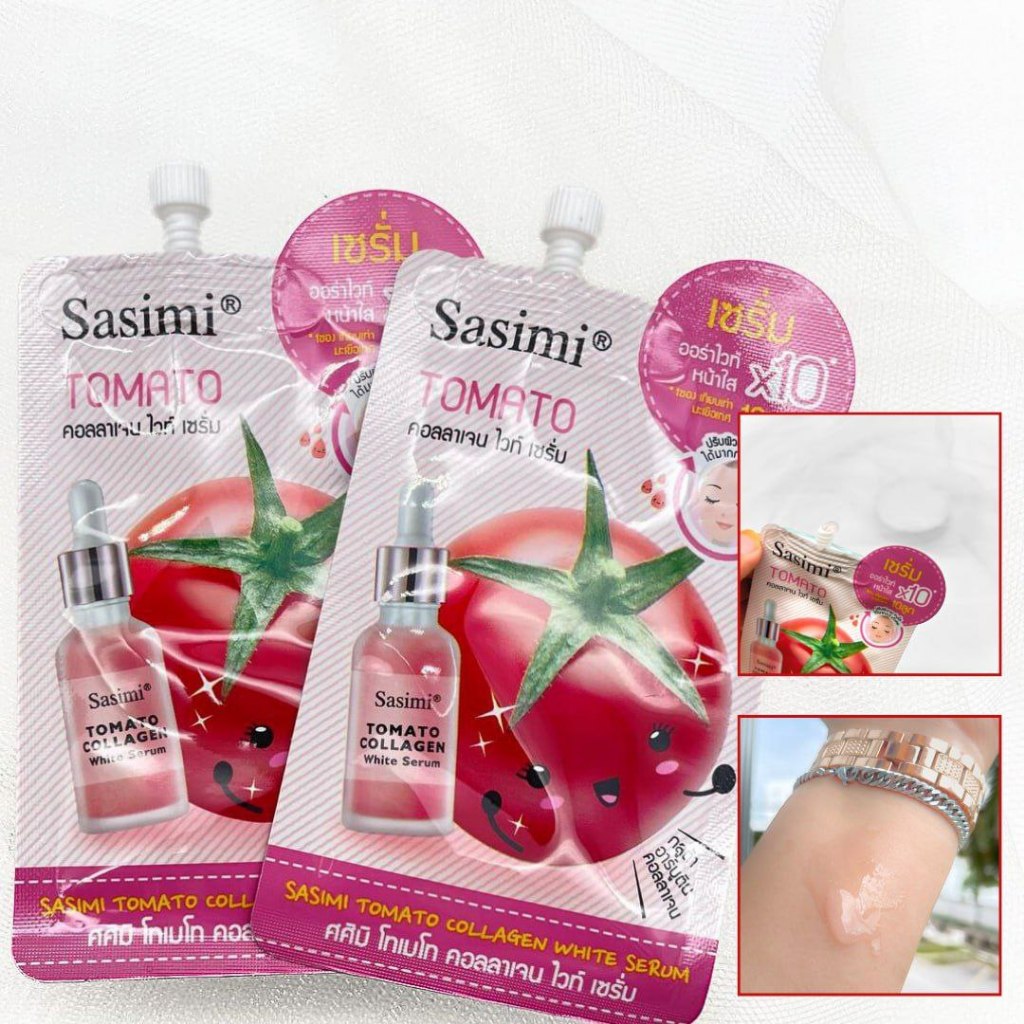 SASIMI TOMATO COLLAGEN WHITE 10ML ( S-12066 ) | Shopee Singapore